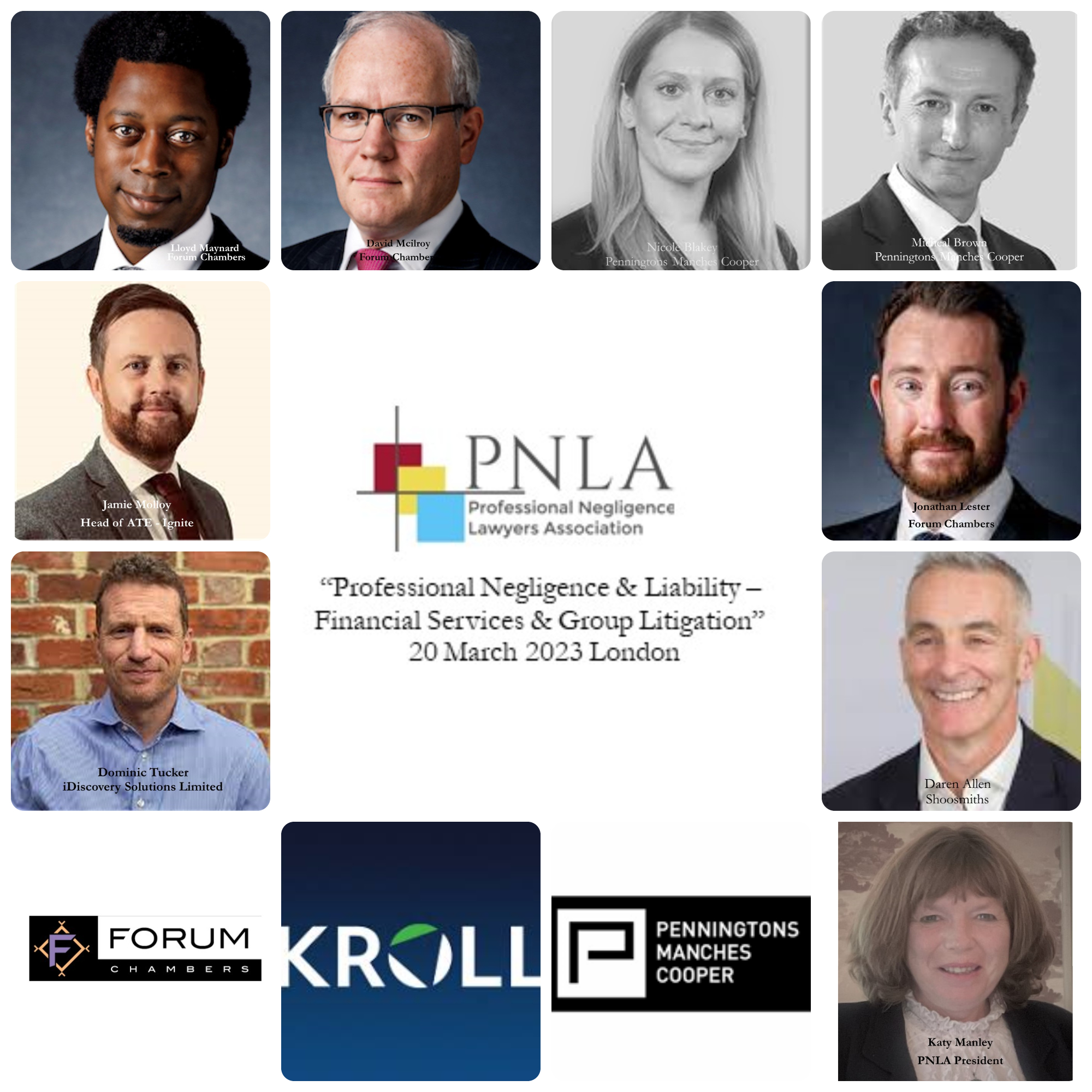 PNLA London live Conference – “Financial Services & Group Litigation ...