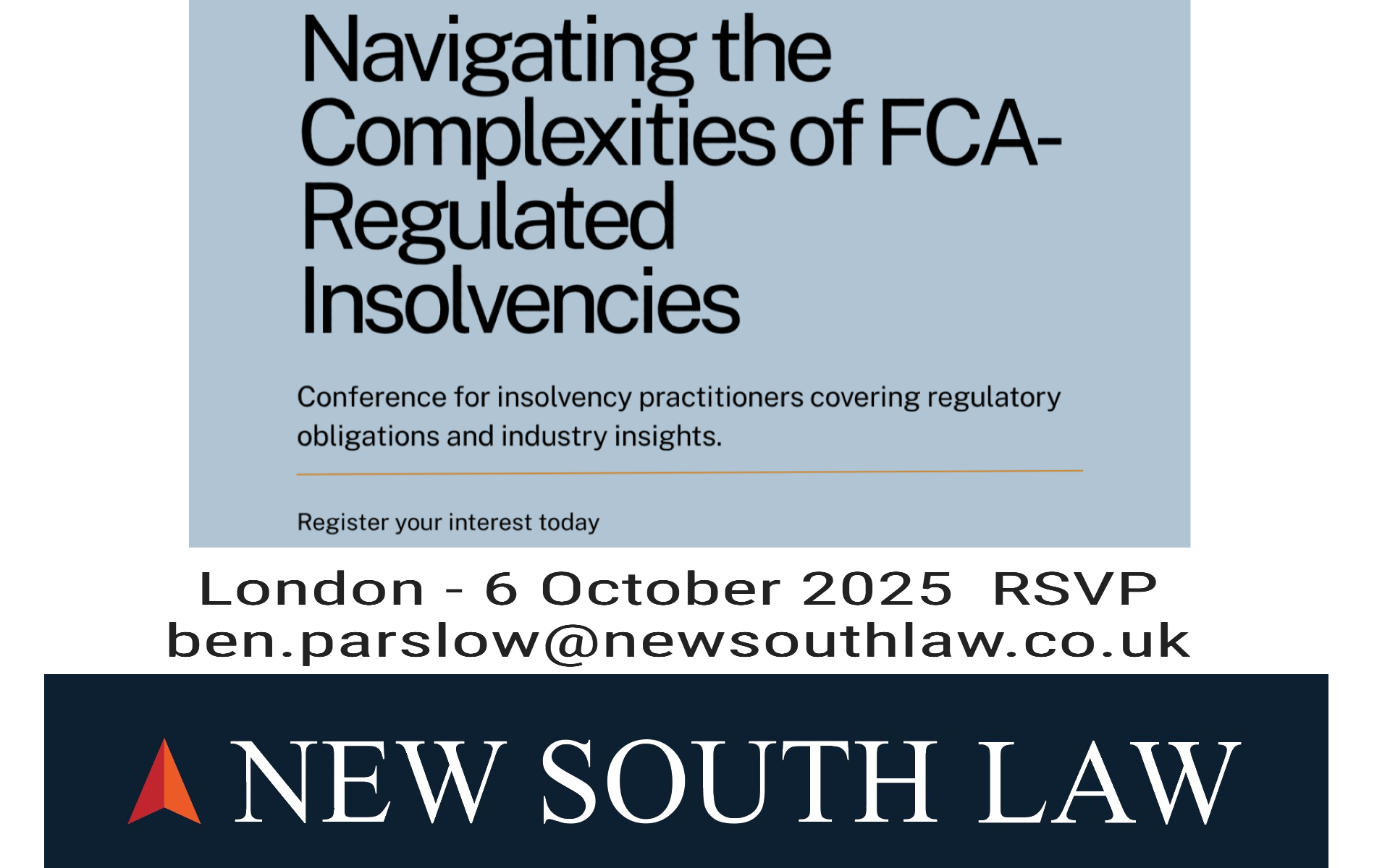 New South Law Conference London ‘Navigating the Complexities of FCA ...